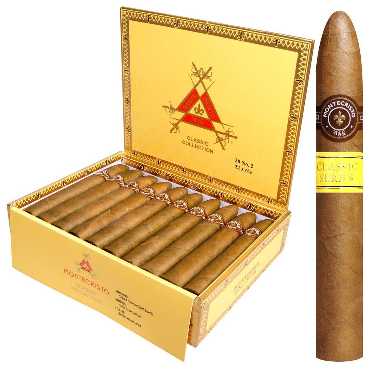 Altadis Montecristo Classic Yellow No.2 Box | Old Havana Cigar Company